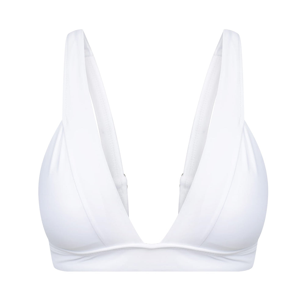 Lola Triangle Top - Fresh White